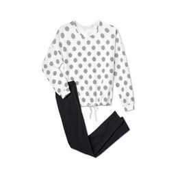 Tchibo - Leggings-Pyjama - Damen - Gr. XL - schwarz/gepunktet