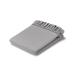 Tchibo - Jersey-Spannbettlaken - grau