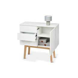 Tchibo - Konsole mit Schubladen - 80x32x75cm - braun - Holz / Eschen-Massivholz