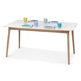 Tchibo - Esstisch mit integriertem Arbeitsplatz - 160x80x77,5cm - braun - Holz / Eichenholz / Echtholzfurnier