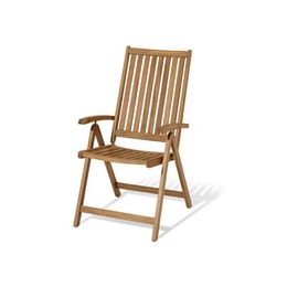 Tchibo - Hochlehner »Lenja« mit verstellbarer Rückenlehne - 56,5x69,5x109cm - akazie - Akazienholz / Stahl / Polypropylen