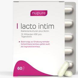 nupure Lacto intim 3 Packungen - zur Unterst&uuml;tzung der Regeneration der Vaginalschleimhaut, milchs&auml;urebakterien kolonisieren die Schleimh&auml;ute