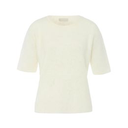 Peter Hahn - Rundhals-Pullover aus 100% Kaschmir, weiss, Gr. 46 / L - Kaschmir