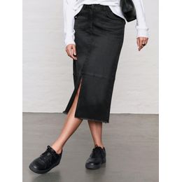 Peter Hahn Basler - Bleistift-Jeansrock, denim, Gr. 36 / S - Baumwolle