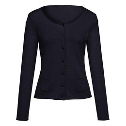 Peter Hahn - Cardigan aus 100 % Kaschmir, blau, Gr. 38 / S - Kaschmir