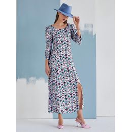 Uta Raasch - Kleid mit 3/4-Arm, mehrfarbig, Gr. 40 / M