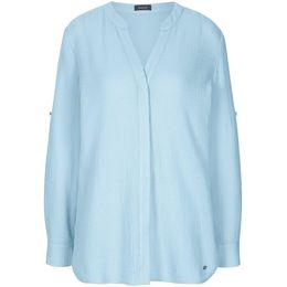 Basler - Long-Bluse, blau, Gr. 42 / M - Baumwolle