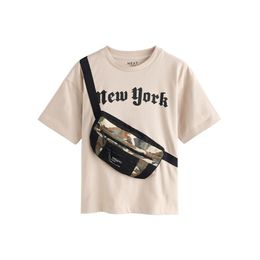 next T-Shirt Jungen Gr&ouml;&szlig;e 170 creme / schoko / dunkelgr&uuml;n / schwarz