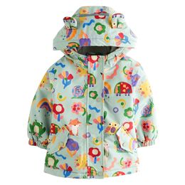 next Jacke Mädchen Größe 110 blau / gelb / mint / rosa