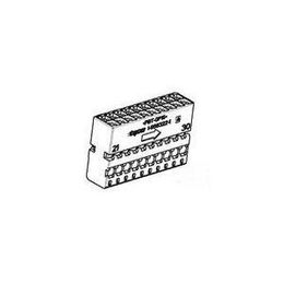 TE Connectivity - AMP Buchsengeh&auml;use, Buchse, 2 Reihen, 20 Pole, Grau - 2-968322-1