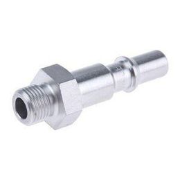 St&auml;ubli Electrical Connectors Stainless Steel Male Safety Quick Connect Coupling, G 1/8 Male Threaded - RBE 06.6150