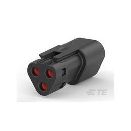 TE Connectivity DT04-3P-TE32, REC, 3P, BLK, E, SNAPCAP, Pack of 800 Pieces - 1-2303813-4
