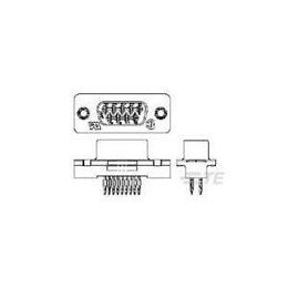 TE Connectivity 9P.HDP20 REC.ASSY. D-Sub Standard Connectors 9P.HDP20 REC. ASSY., Packung &agrave; 20 St&uuml;ck - 338210-2