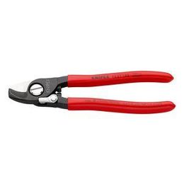 Knipex Kabelschere mit &Ouml;ffnungsfeder 15mm 165mm - 95 21 165