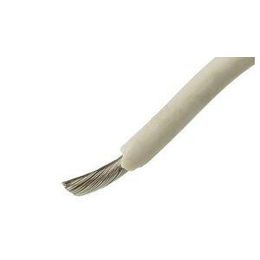 Alpha Wire White 5.2 mm&sup2; Hook Up Wire, 10 AWG, 105/0.25 mm, 30m, Silicone Rubber Insulation - 391045 WH005