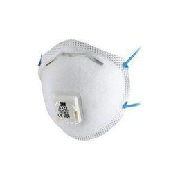 3M 8300 Series Disposable Face Mask, FFP2, Valved, Moulded, 10 per Package - 3M 8322
