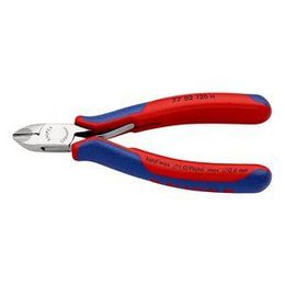Knipex Elektronikschneider mit Hartmetall-Schneidkanten, Seitenschnitt, 120mm - 77 02 120 H