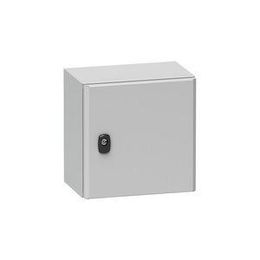 Schneider Electric Universal Stahlgehäuse Spacial S3D, grau, IP66, IK10, grauer Deckel, 400 x 400 x 200 mm - NSYS3D4420