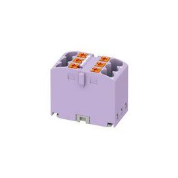 Phoenix Contact Reihenklemme, Steckverbindung, 6 Pole, 450V, 24A, 2.5mm&sup2;, Violett, Packung &agrave; 10 St&uuml;ck - 3273280