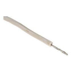 Alpha Wire Premium Series White 1.3 mm&sup2; Hook Up Wire, 16 AWG, 26/0.25 mm, 30m, Silicone Rubber Insulation - 391645 WH005