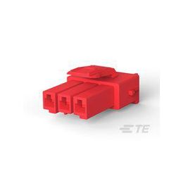 TE Connectivity PDL 3P PLUG 3.96(GWT) RED Rectangular Po, Pack of 800 Pieces - 368571-2