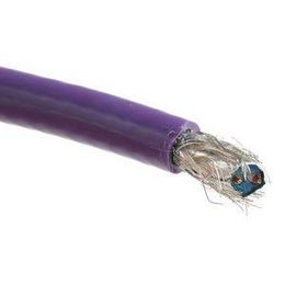 Alpha Wire Twisted Pair Data Cable, 1 Pairs, 0.32 mm&sup2;, 2 Cores, 22 AWG, Screened, 30m, Purple Sheath - 6462 VI005