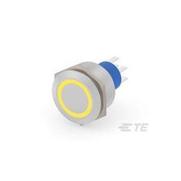 TE Connectivity AV25 DPM 3A MOVING RING YELLOW 12V Pushb, Packung &agrave; 9 St&uuml;ck - 2-2317656-5