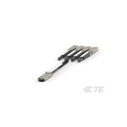 TE Connectivity C A QSFP TO 4XSFP+ 3.0M Ethernet Cable, Packung &agrave; 2 St&uuml;ck - 2053453-4