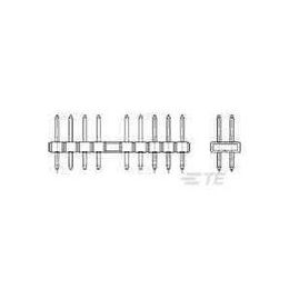 TE Connectivity 14 AMPMODU 2MM DR VERT MNT LF Headers &, Roll of 8000 Pieces - 2-5176264-1