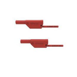 Sch&uuml;tzinger Sicherheitsmessleitung PVC 32A Vergoldet 250mm 2.5mm&sup2; Rot - VSFK 8701 / 2.5 / 25 / RT