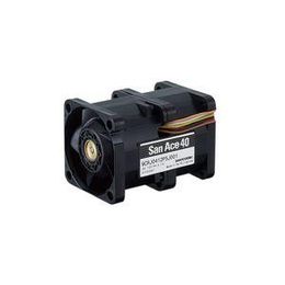 Sanyo Denki Axiall&uuml;fter, spritzwassergesch&uuml;tzt DC 40x56x40mm 12V 63.6m&sup3;/h - 9CRJ0412P5J001