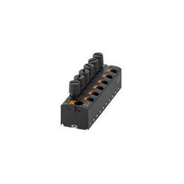 Phoenix Contact Potentialverteiler, Steckverbindung, 7 Pole, 24V, 6.3A, 4mm&sup2;, Schwarz, Packung &agrave; 8 St&uuml;ck - 1172142