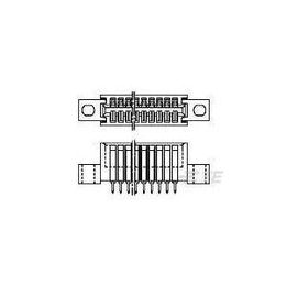 TE Connectivity SINGLE LOADED/WITH EARS Standard Card Edge Connectors SINGLE LOADED/WITH EARS, Packung &agrave; 30 St&uuml;ck - 1-166088-3
