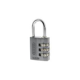 Abus 145/30 Combination Weatherproof Aluminium, Steel Safety Padlock, 5mm Shackle, 30mm Body - 145/30 TITANIUM
