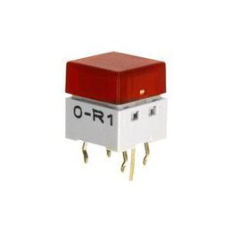 Omron Electronic Components Eingabetaster beleuchtet 50 mA 3 24 VDC Tastend 1 Schliesser 1.57N Durchsteckmontage B3W - B3W-9000-R1R