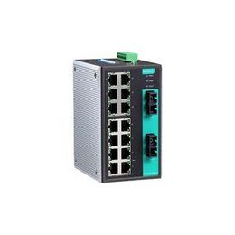 Moxa Ethernet-Switch, RJ45-Anschl&uuml;sse 14, Glasfaseranschl&uuml;sse 2SC, 100Mbps, Unmanaged - EDS-316-SS-SC
