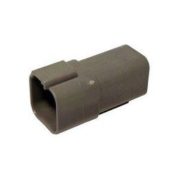 DEUTSCH - TE Connectivity Geh&auml;use, Stecker, 3 Reihen, 6 Pole, Grau - DT04-6P