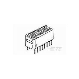 TE Connectivity - AMP Slide Dip Switch 4 Switch SPST, Pack of 125 Pieces - 435640-2