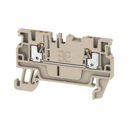 Weidm&uuml;ller Weidm&uuml;ller Reihenklemme, Klemme, 2 Pole, 500V, 17.5A, 1.5mm&sup2;, Dunkles Beige, Packung &agrave; 100 St&uuml;ck - 1552790000