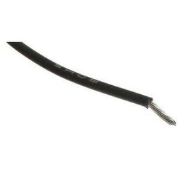 Alpha Wire EcoWire Series Black 0.52 mm&sup2; Hook Up Wire, 20 AWG, 10/0.25 mm, 305m, MPPE Insulation - 6714 BK001