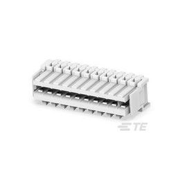 TE Connectivity DUOPLUG SIDE LOCK 10 POS (POL09/10) FE Card Edge Connector 10 Contact(s) 1 Row(s) Female Right Angle Solder Terminal Red Insulator 