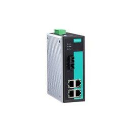 Moxa Ethernet-Switch, RJ45-Anschlüsse 4, Glasfaseranschlüsse 1SC, 100Mbps, Unmanaged - EDS-305-S-SC