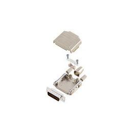 Encitech Connectors D-Sub-Steckverbindersatz, DA-15 Stecker, Gel&ouml;tet, Stahl - 6355-0004-02