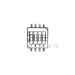 TE Connectivity - AMP DIP Switch Slide 1.27mm Pitch, Rolle &agrave; 2000 St&uuml;ck - 1825140-2