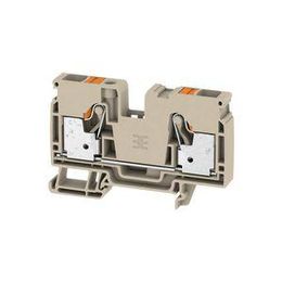 Weidm&uuml;ller Weidm&uuml;ller Reihenklemme, Steckverbindung, 2 Pole, 1kV, 57A, 10mm&sup2;, Dunkles Beige, Packung &agrave; 25 St&uuml;ck - 2490360000