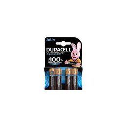 Duracell Prim&auml;rbatterie, Alkali, AA, 1.5V, Ultra Power, Packung &agrave; 4 St&uuml;ck - ULTRA POWER AA 4P