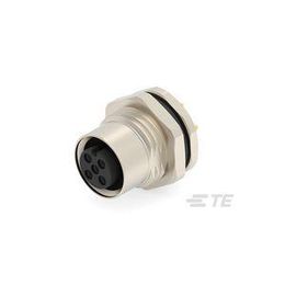 TE Connectivity Conn M12 Circular F 3 POS Solder ST Panel Mount 3 Terminal 1 Port - T4141012031-000