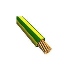 Alpha Wire EcoWire Series Green/Yellow 0.75 mm&sup2; Hook Up Wire, 18 AWG, 16/0.25 mm, 305m, MPPE Insulation - 6715 GY001
