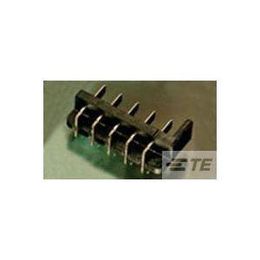 TE Connectivity HDR ASY RA RKEY STR TAIL 12.0V PCB Connector 5 Contact(s) Male Right Angle Solder Terminal Black Insulator Plug, Pack of 880 Pieces - 