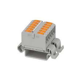 Phoenix Contact Reihenklemme, Steckverbindung, 12 Pole, 690V, 24A, 2.5mm&sup2;, Grau, Packung &agrave; 10 St&uuml;ck - 1019532